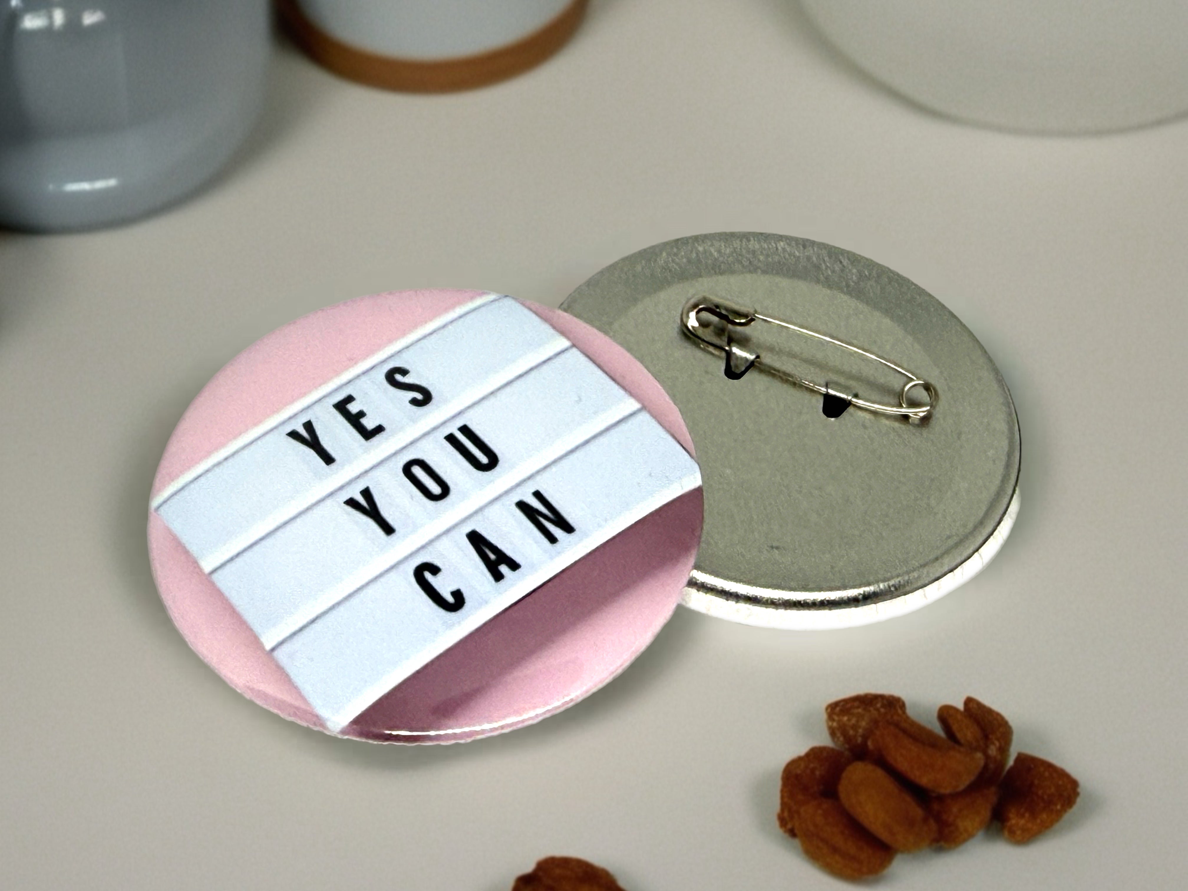 YES YOU CAN Pin Badge | Motivational Accessory – Antics Studio